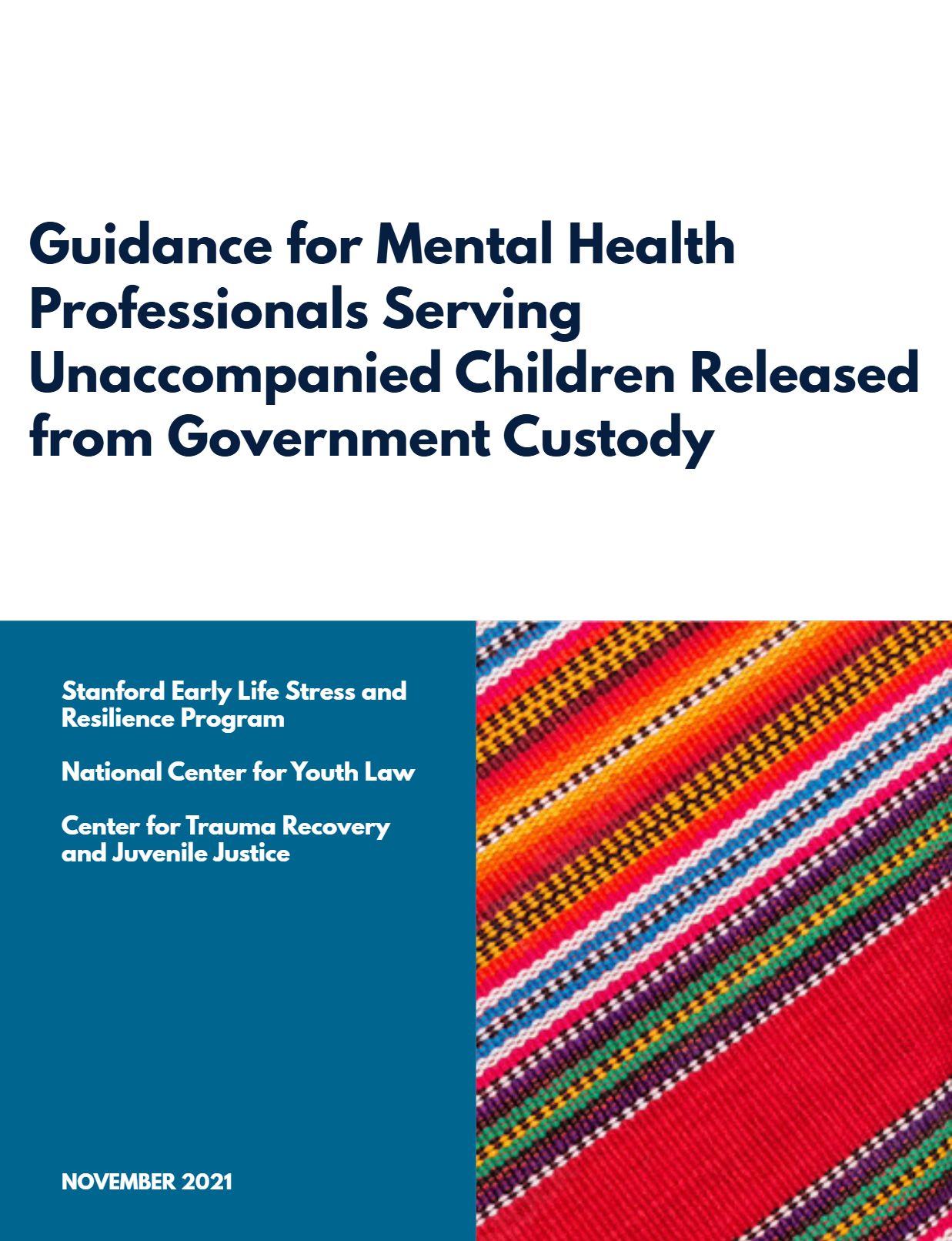 Guidance for Mental Health Professionals Serving Unaccompanied Children ...