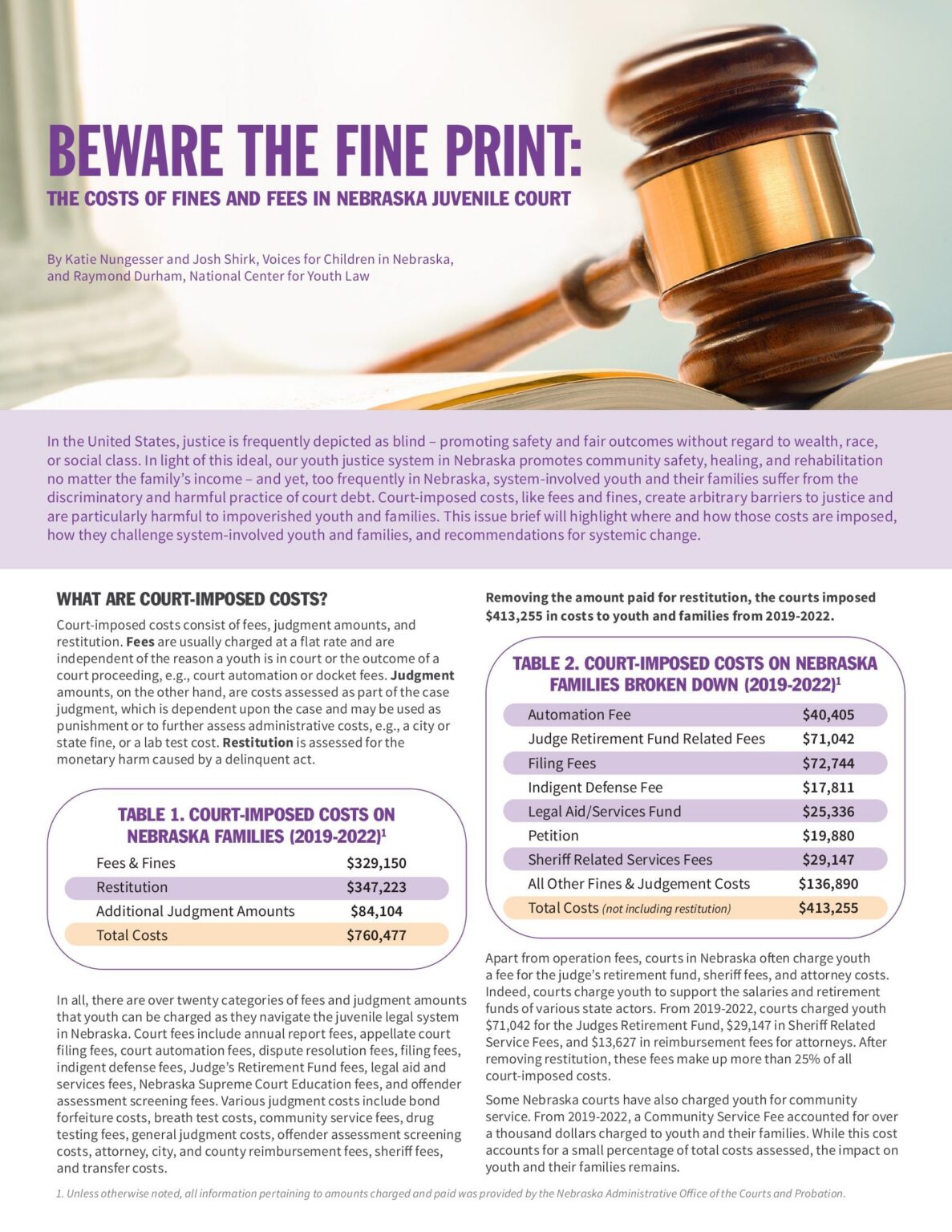 Beware the Fine Print | National Center for Youth Law