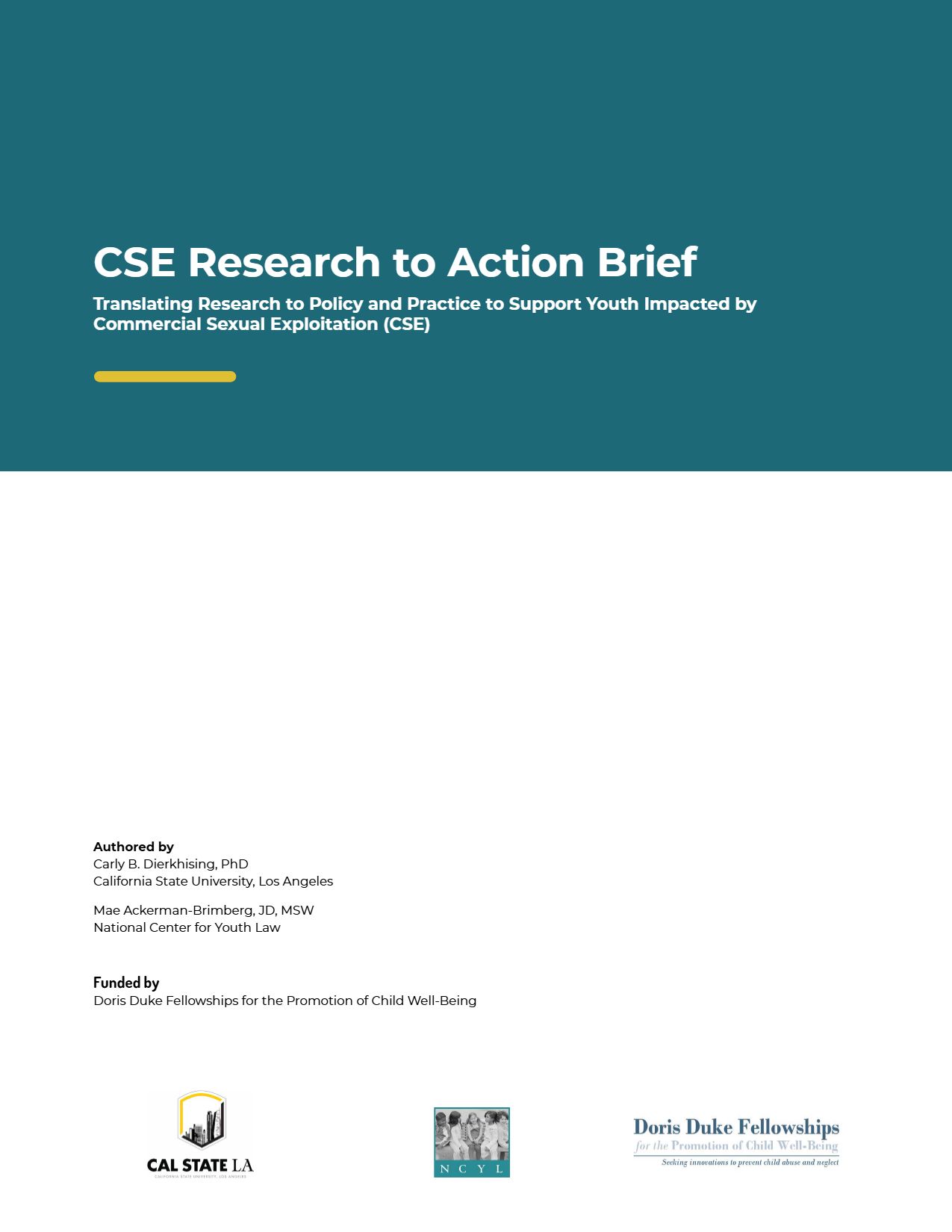 Research to Action Brief: Translating Research to Policy and Practice ...