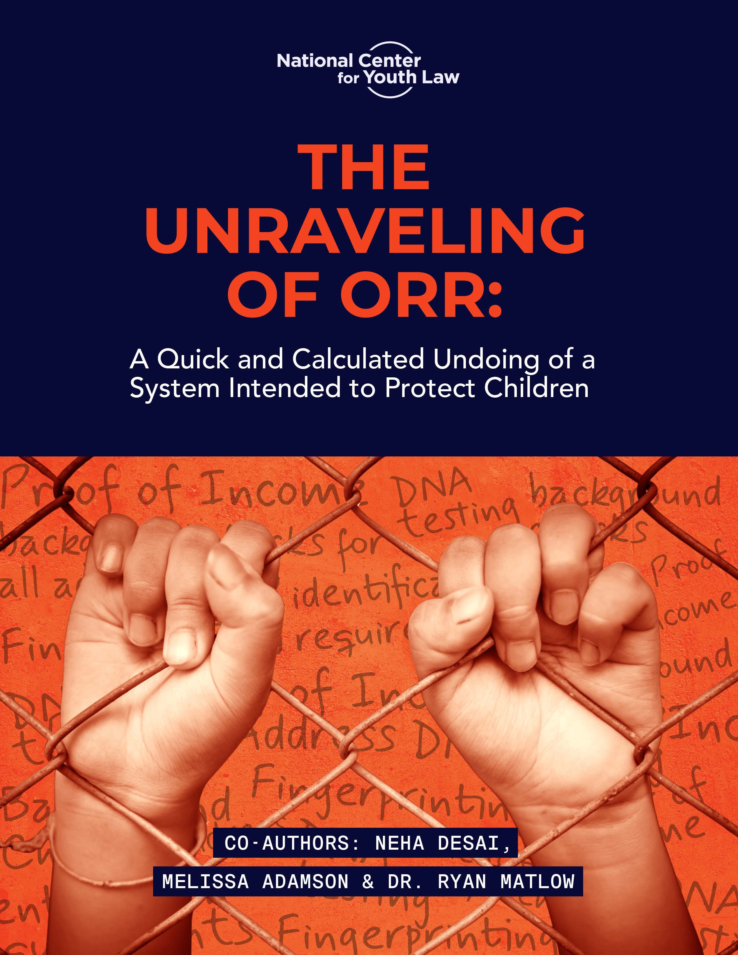 The Unraveling of ORR: A Quick and Calculated Undoing of a System ...